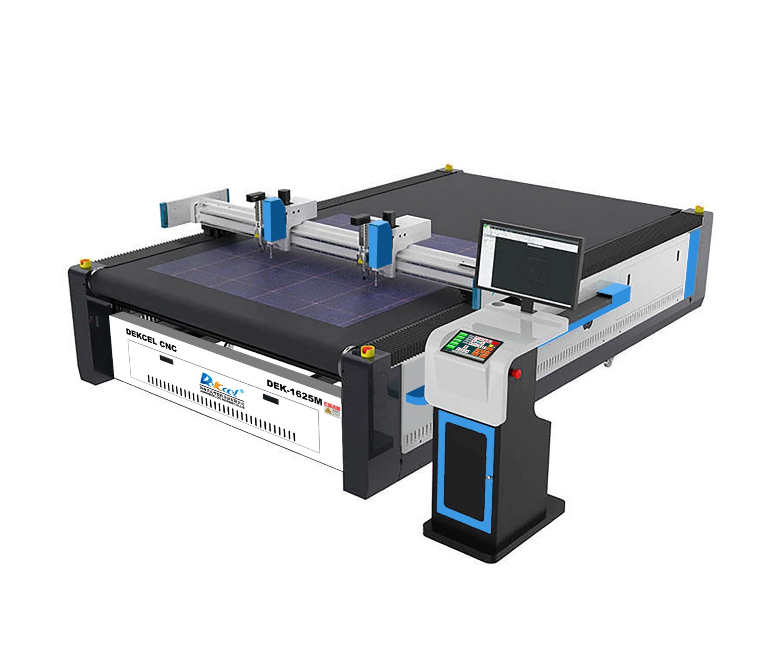 EVA FOAM board Double Heads Oscillating Knife Cutting Machine - Dekcel